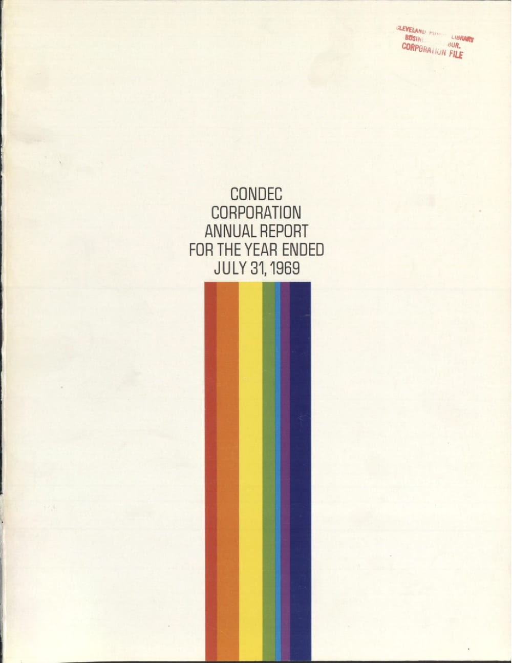 The Condec Annual Report 1969